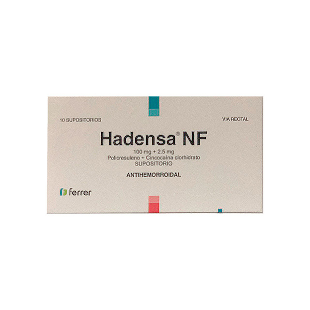 Hadensa NF 100mg+2.5mg Supositorio - Mifarma