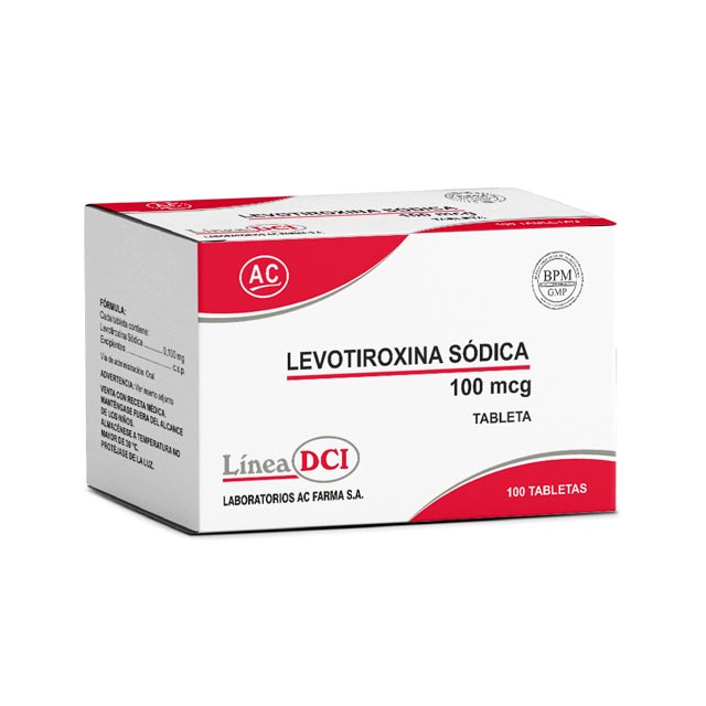 Levotiroxina Sódica 100mcg Tableta - Mifarma
