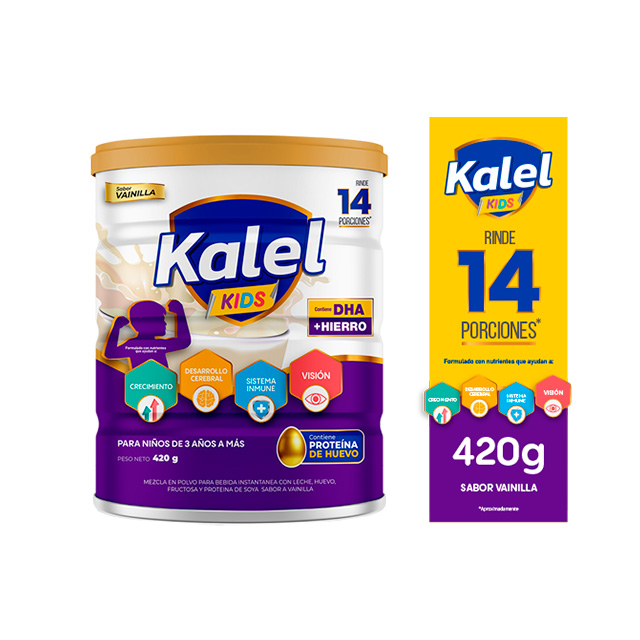 Bebida Instantanea Kalel Kids Vainilla 420 g - Mifarma