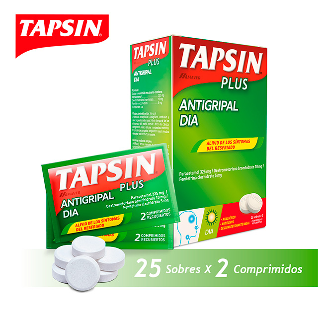 Tapsin Plus Antigripal Día Comprimido - Mifarma
