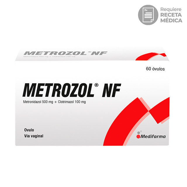 Metrozol NF Ovulo con Vida Útil de 24 Meses - Mifarma