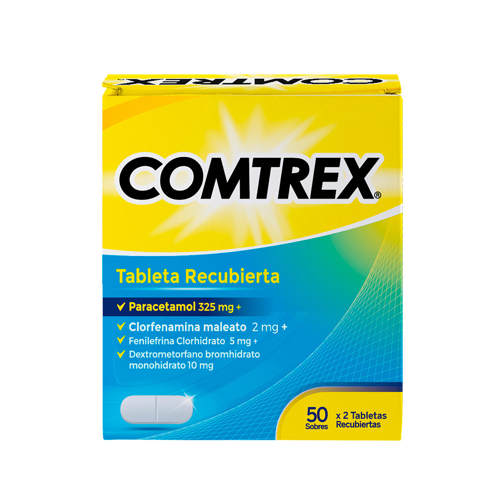 Comtrex 325mg + 2.0mg + 5.0mg + 10mg Tableta - Mifarma