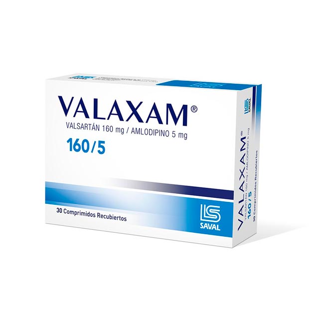 Valaxam 160mg /5mg Comprimido Recubierto - Mifarma