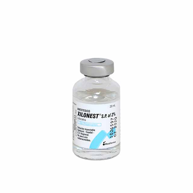 Xilonest S.P. 2% Solución Inyectable 20 ML - Mifarma