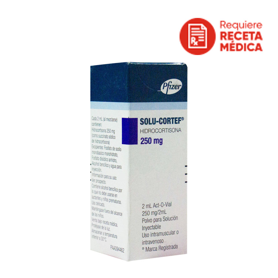 Solu-Cortef 250Mg/ 2Ml Polvo para Inyectable | Inkafarma