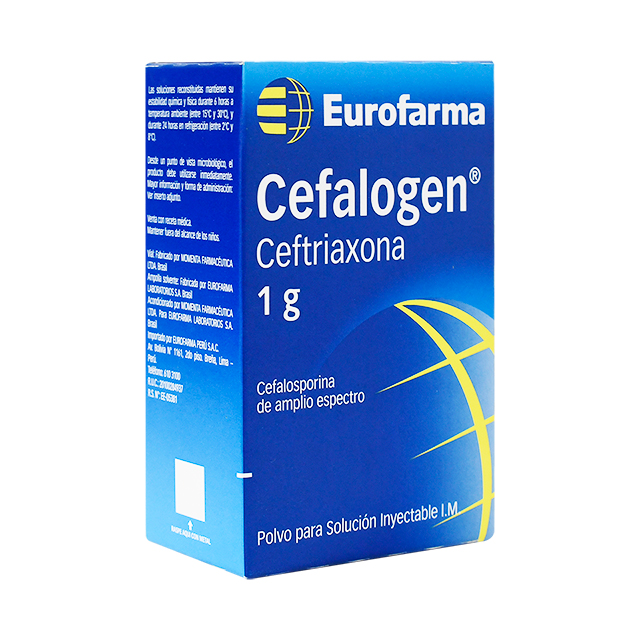 Cefalogen 1G Polvo Solución Inyectable - Mifarma