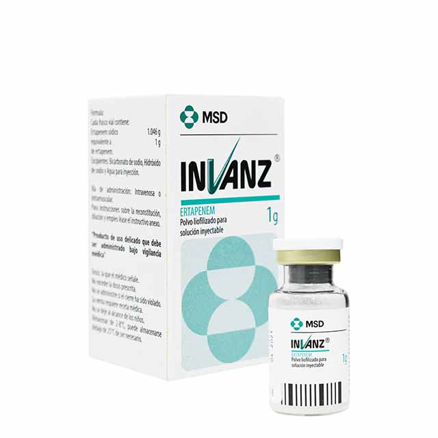 Invanz 1g Polvo liofilizado Inyectable - Mifarma