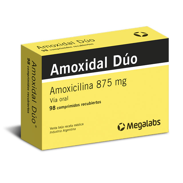 Amoxidal Duo 875 Mg Comprimido Recubierto - Mifarma