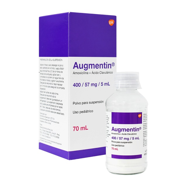 Augmentin 400 mg-57 mg/5 mL Suspensión - Mifarma