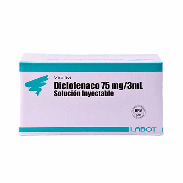 Diclofenaco 75mg/3ml inyectable - Mifarma