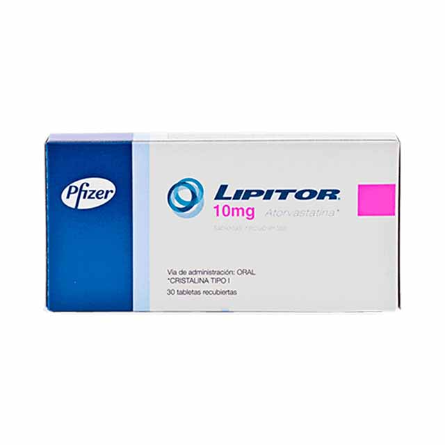 Lipitor 10 Mg Tabletas Recubiertas 30 UN - Mifarma