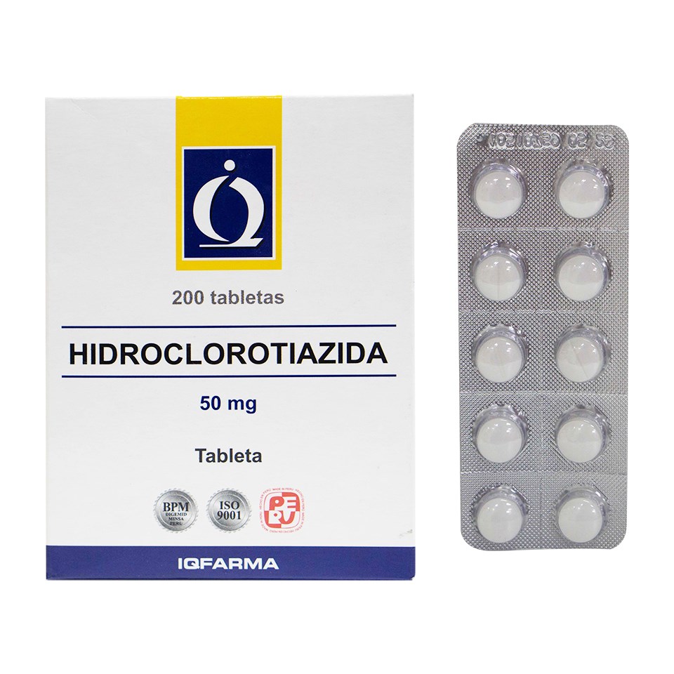 Hidroclorotiazida 50mg Tabletas | Inkafarma