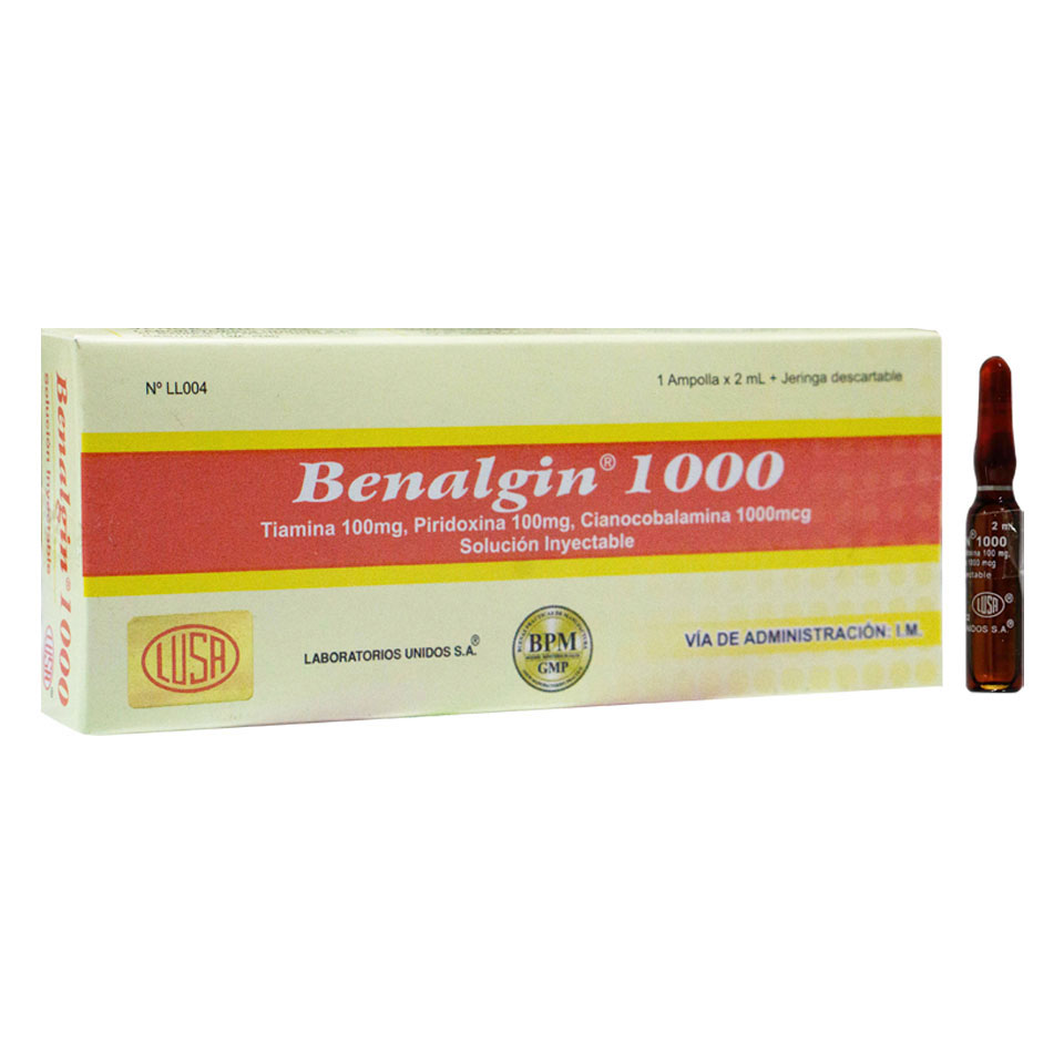 Benalgin 1000 Solución Inyectable | Inkafarma