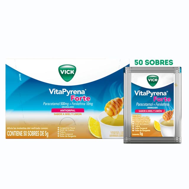 Vitapyrena Forte Antigripal Sabor Miel y Limón - Mifarma