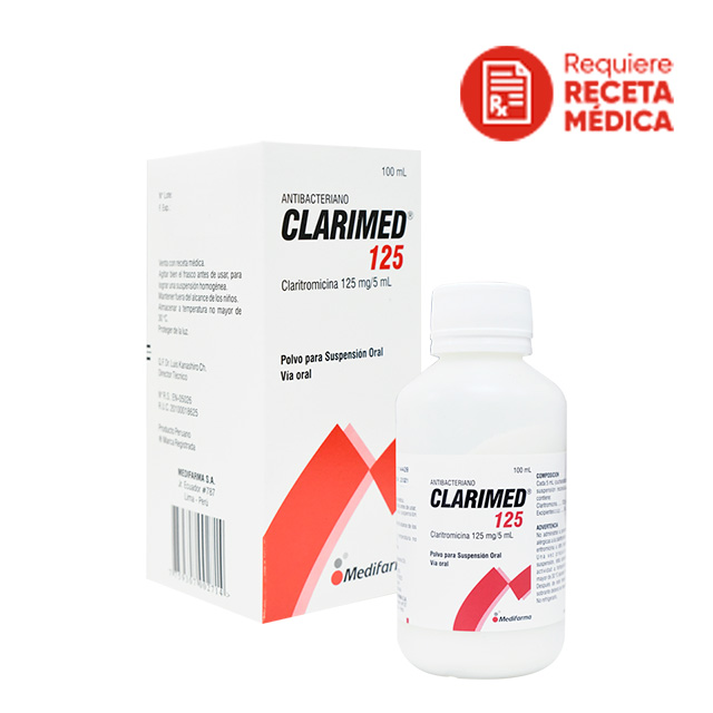 Clarimed 125 125mg/5ml Suspensión oral - Mifarma