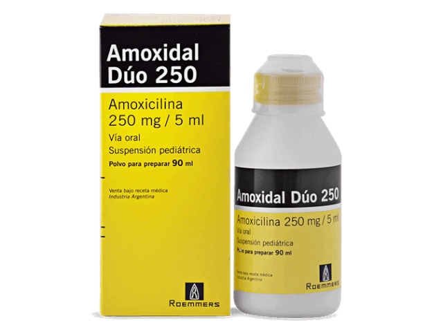 Amoxidal Dúo 250 Mg/5Ml Suspensión Pediátrico - Mifarma