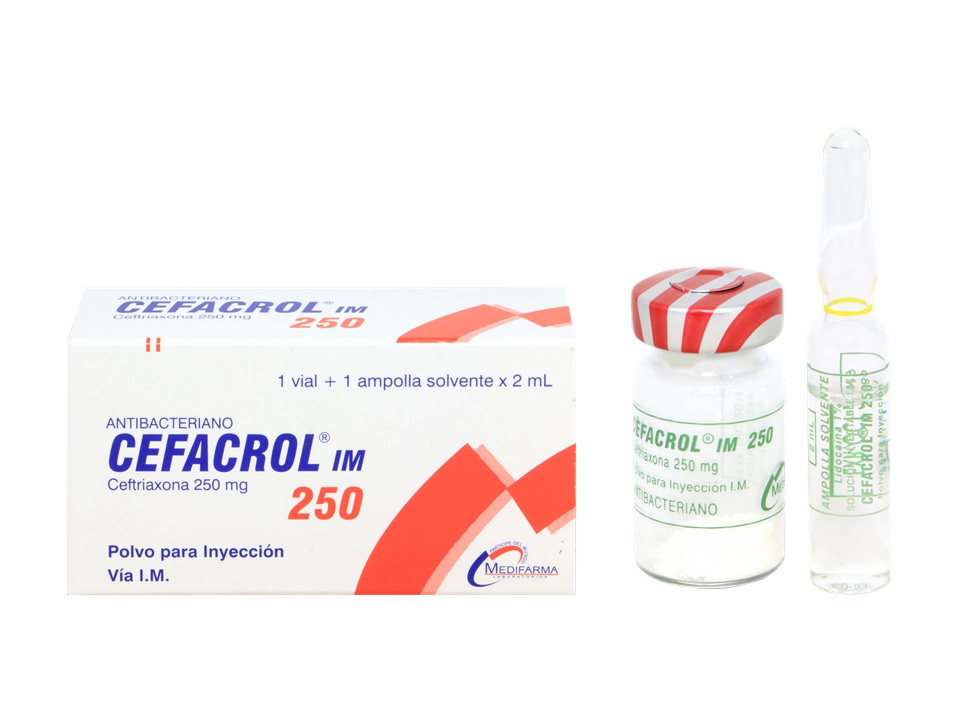 Cefacrol 250 Mg Polvo para Inyección | Inkafarma