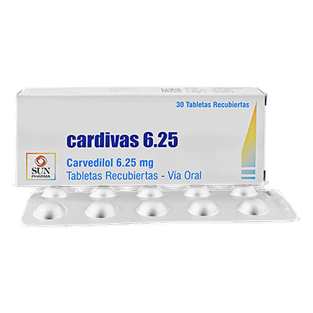 Cardivas 6.25 Mg Tableta 30 UN - Mifarma