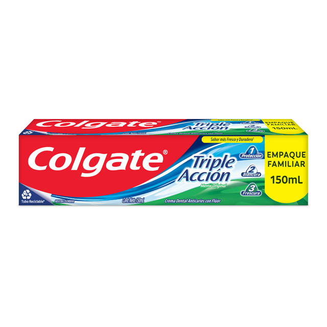 Colgate Triple Acción Menta Original 150 ML - Mifarma