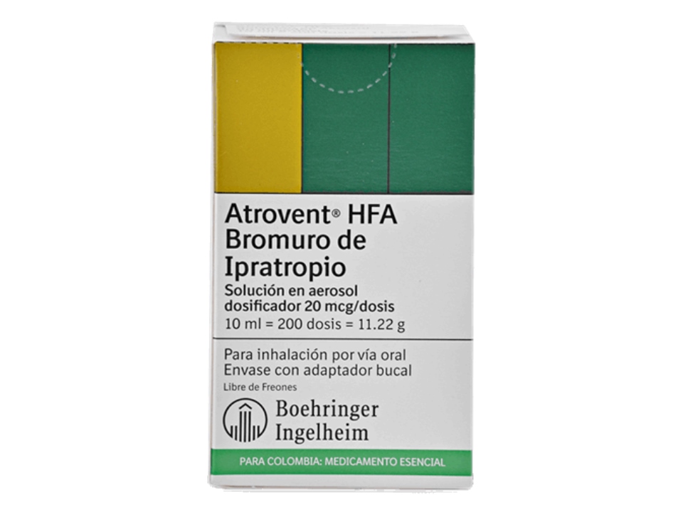 Atrovent HFA 20 mcg Solución en aerosol | Inkafarma
