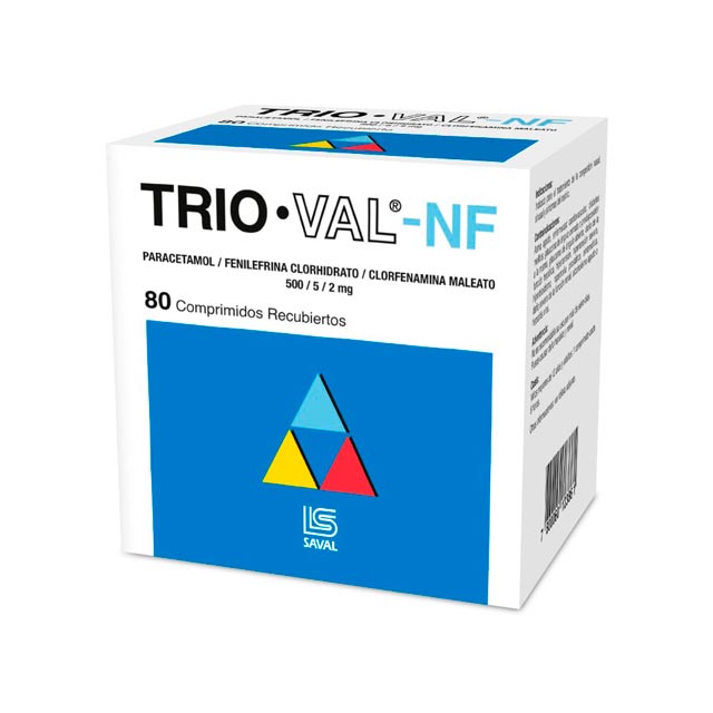 Trio-Val NF Comprimido Recubierto 80 UN - Mifarma