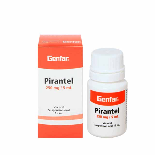 Pirantel 250mg/5ml Suspensión Genfar 15 ML - Mifarma