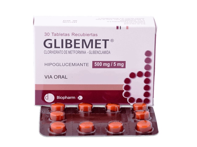 Glibemet 500 mg - 5 mg Tabletas recubiertas - Mifarma