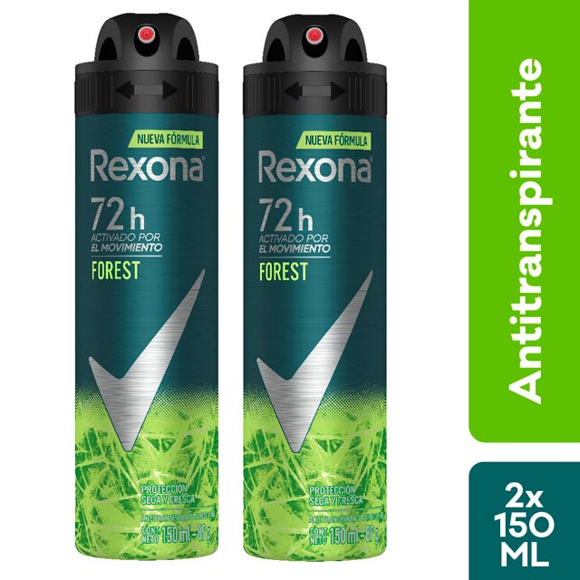 2 Desodorante Spray Rexona Forest - Mifarma