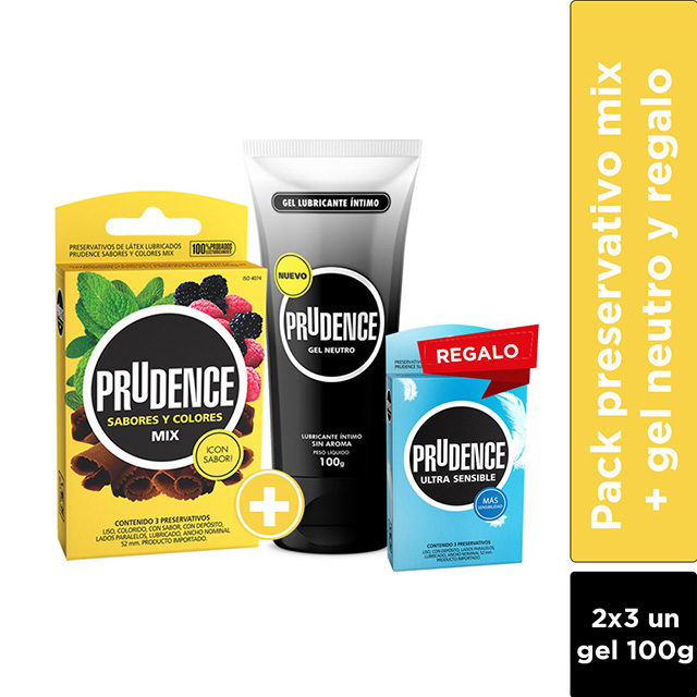 Pack Prudence Mix y Ultra Sensible + Lubricante - Mifarma
