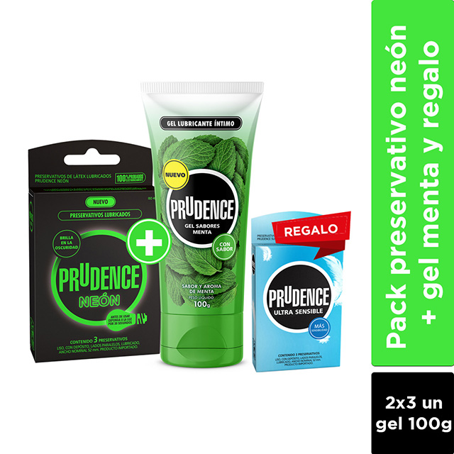 Pack Prudence Ultra Sensible + Lubricante Menta - Mifarma