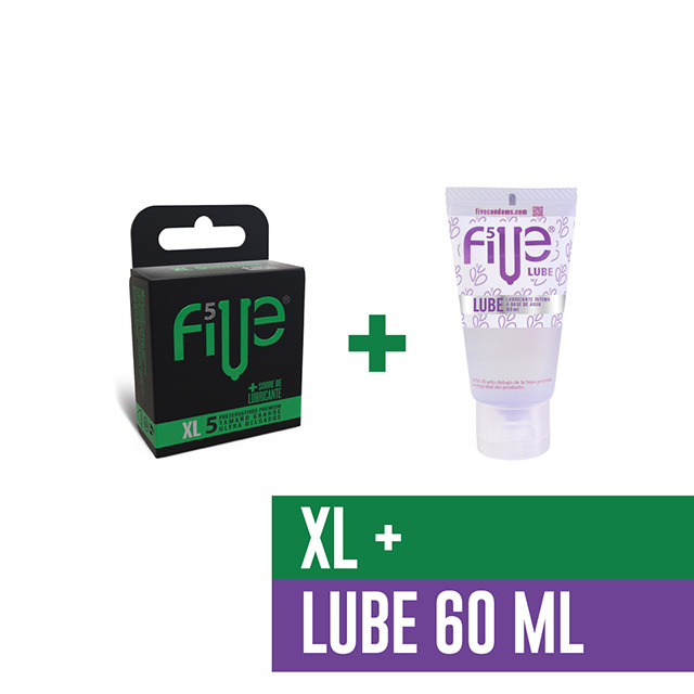 Condones Five XL + Lubricante Five Lube - Mifarma