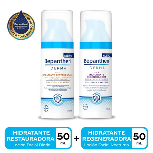 Pack Bepanthen Crema de Día y Noche Hidratante - Mifarma