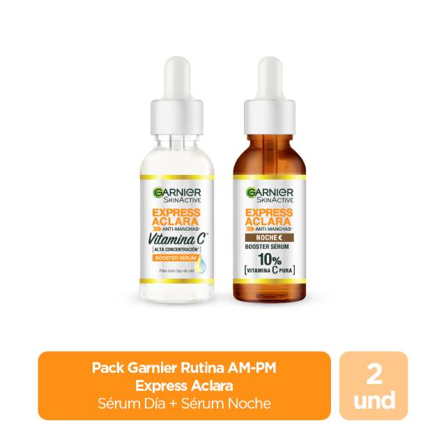 Pack Sérum Garnier Rutina AM-PM Express Aclara - Mifarma