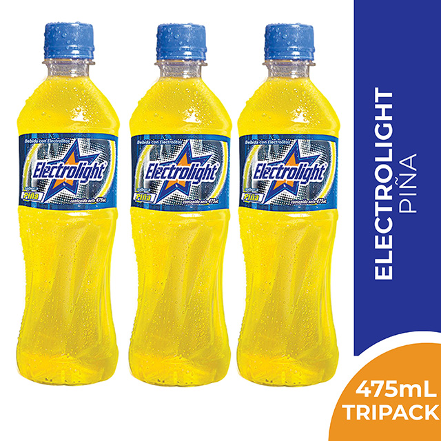 3 Bebidas Electrolight Sabor Piña 475 ML - Mifarma