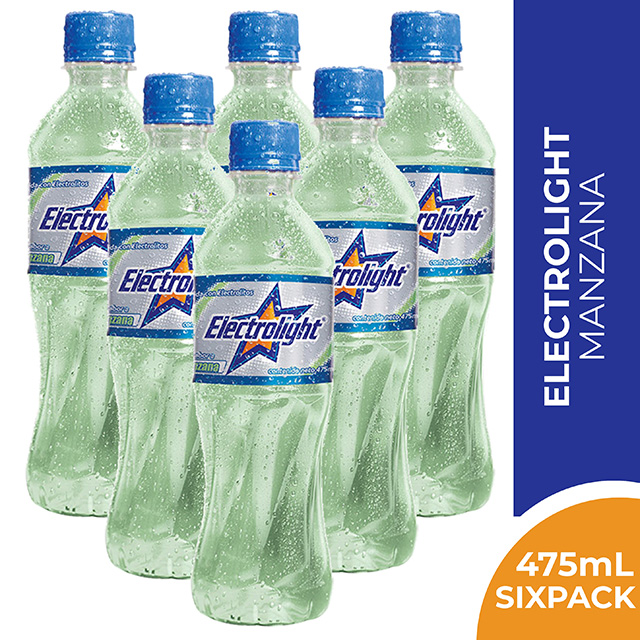 6 Bebidas Electrolight Manzana 475ML - Mifarma