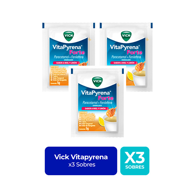 Pack 03 Vick Vitapyrena Sobres - Mifarma
