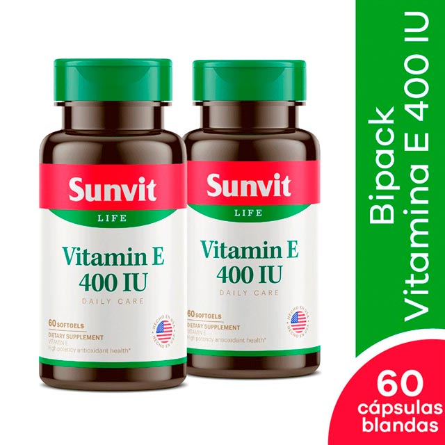 Pack 02 Sunvit Vit E 400UI - Mifarma