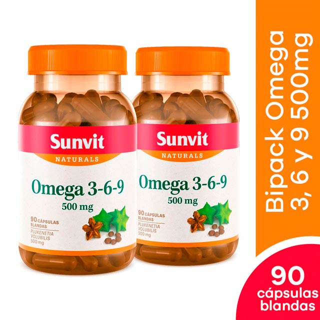 Pack 02 Sunvit Naturals Omega 3 500mg - Mifarma