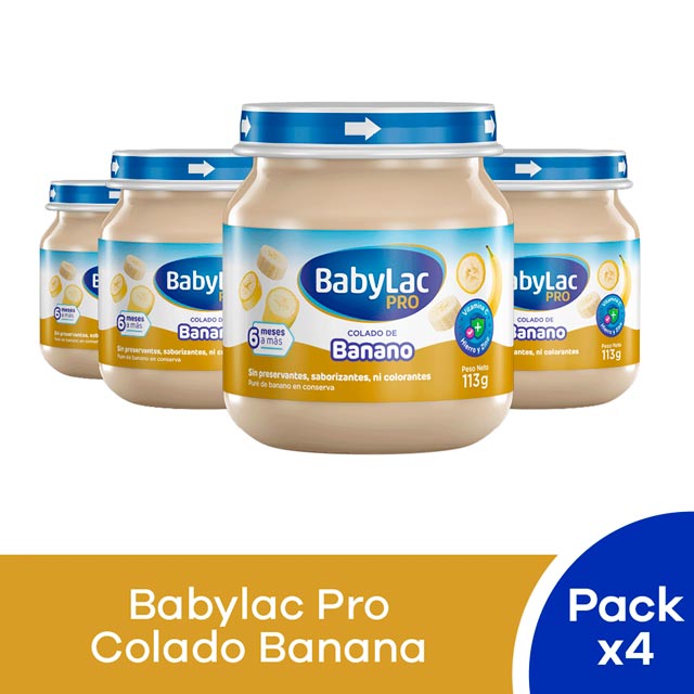 Pack 04 Babylac Pro Colado Banana - Mifarma