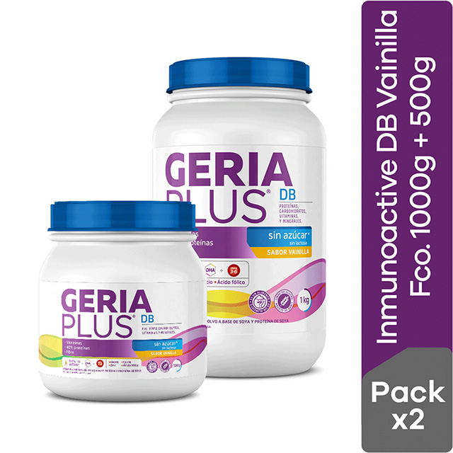 Pack 02 Geriaplus DB Inmunoactive Vainilla - Mifarma