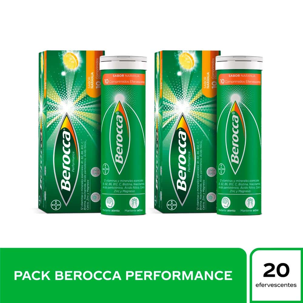 Berocca Performance Efervescente Pack | Inkafarma
