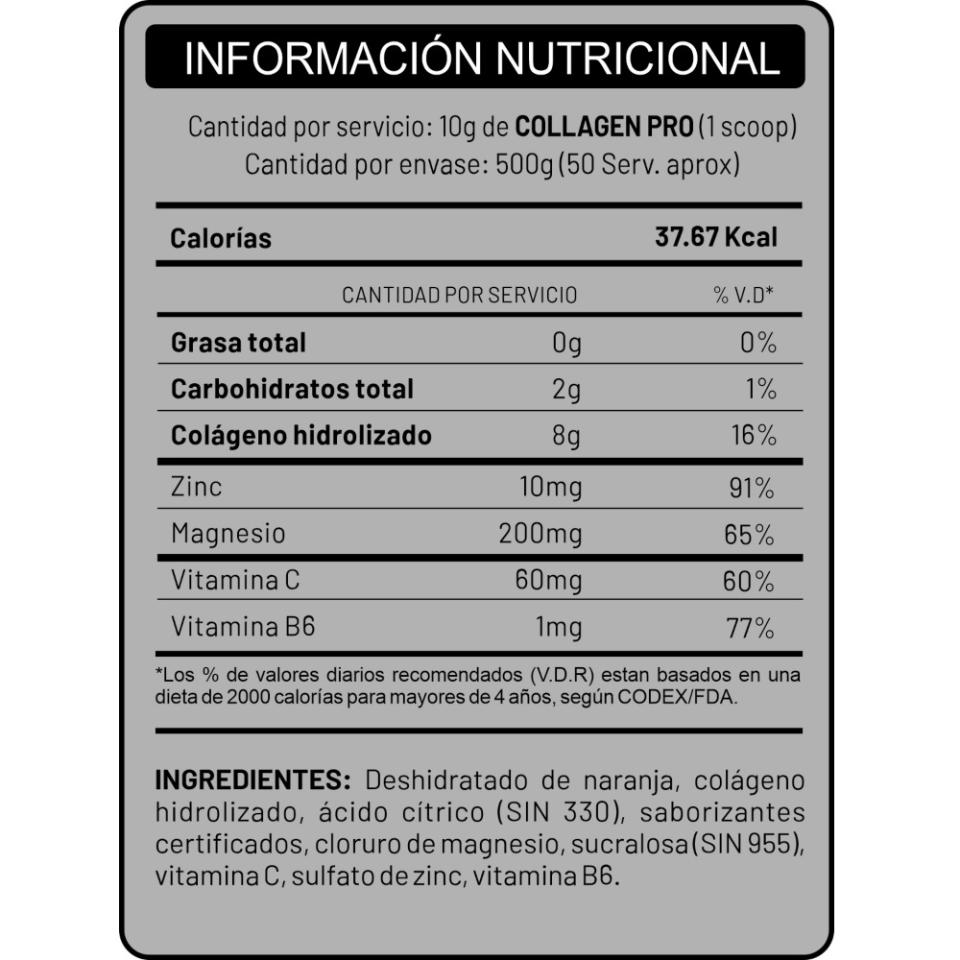 Colageno Hidrolizado Collagen Pro 500 Gr Fruit Punch Universe Nutrition ...